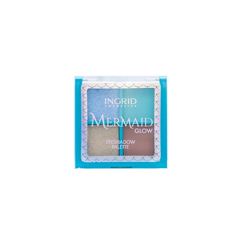 INGRID Mermaid Glow Eyeshdow Palette Oceanic 4 Colors